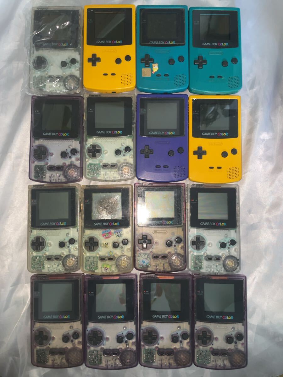 Yahoo!オークション - 16台 ゲームボーイカラー 本体 Nintendo 任天堂 ...