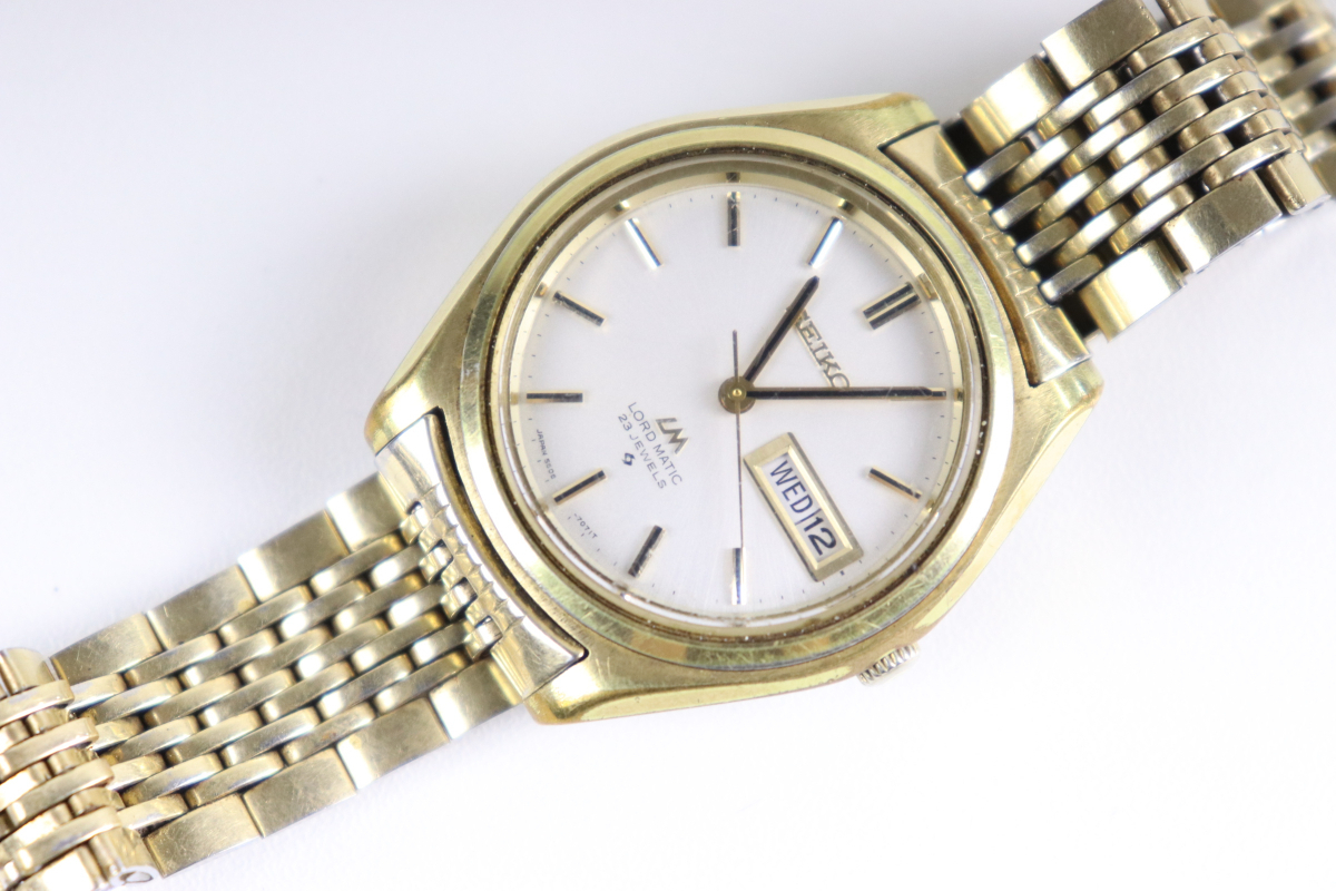 Yahoo!オークション - SEIKO LORDMATIC 23 JEWELS 5606-7070 セイコー ...