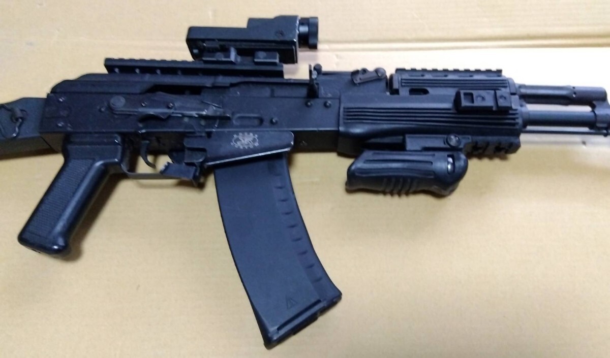 Yahoo!オークション - KSC製 AK74 カスタム ガスブローバック ドットサ...