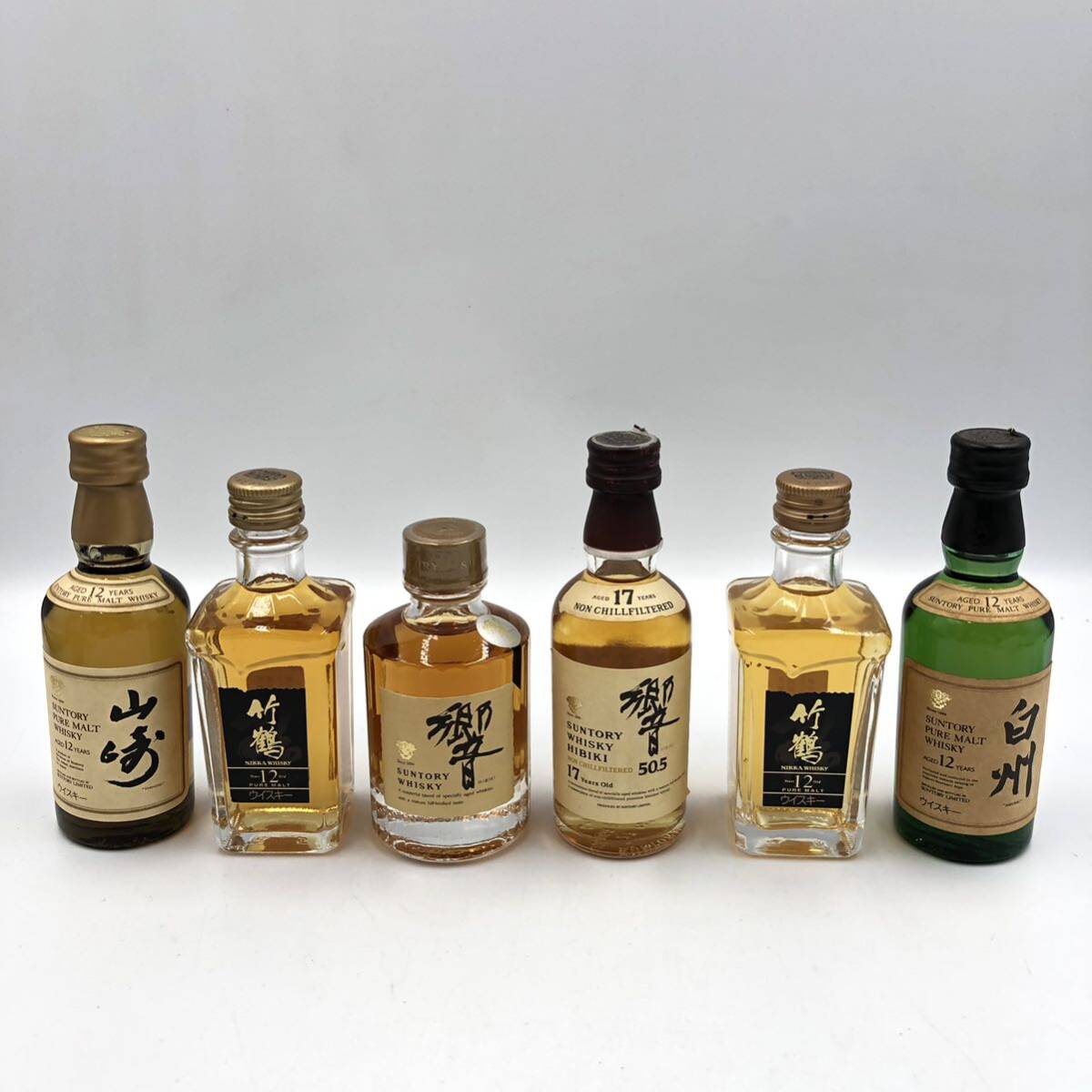 Yahoo!オークション - 5.10 MI-B3095 未開栓 ウイスキー ミニボトル 6...