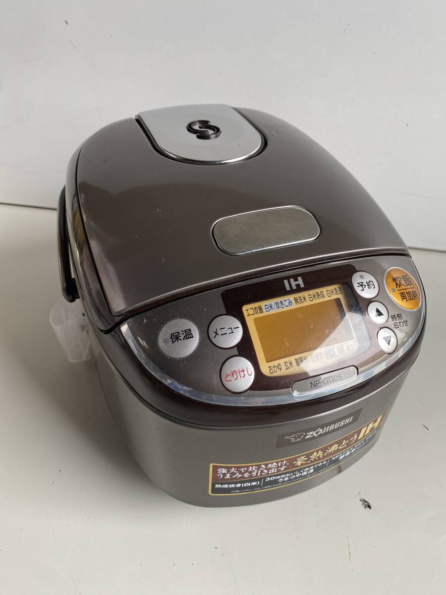 Yahoo!オークション - ⑤t743 象印 ZOJIRUSHI IH炊飯ジャー NP-GG05 XT...