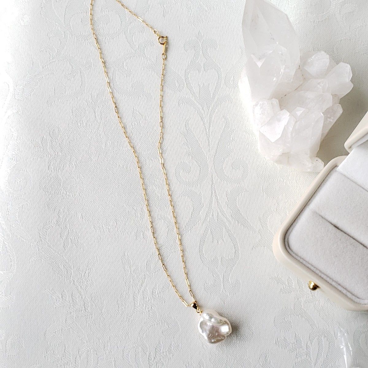 10%off 淡水ケシバロックパール ネックレス 14kgf ウェーブ 10%off 淡水ケシバロックパール ネックレス 14kgf ウェーブ