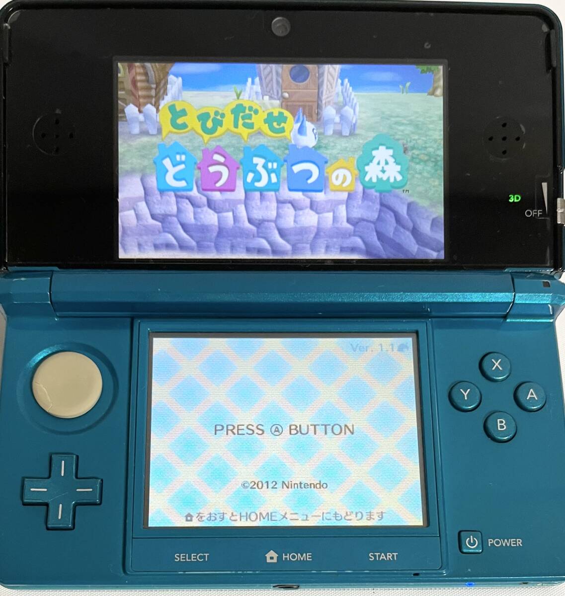 Yahoo!オークション - ニンテンドー3DS 本体アクアブルー 通電 動作確...