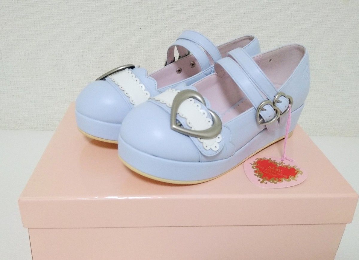 BABY THE STARS SHINE BRIGHT ハートバックルシューズ Sサイズ BABY THE STARS SHINE BRIGHT ハートバックルシューズ Sサイズ