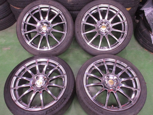 Yahoo!オークション - ENKEI/エンケイ SC03 17×7J +45 PCD100 メッキ ...