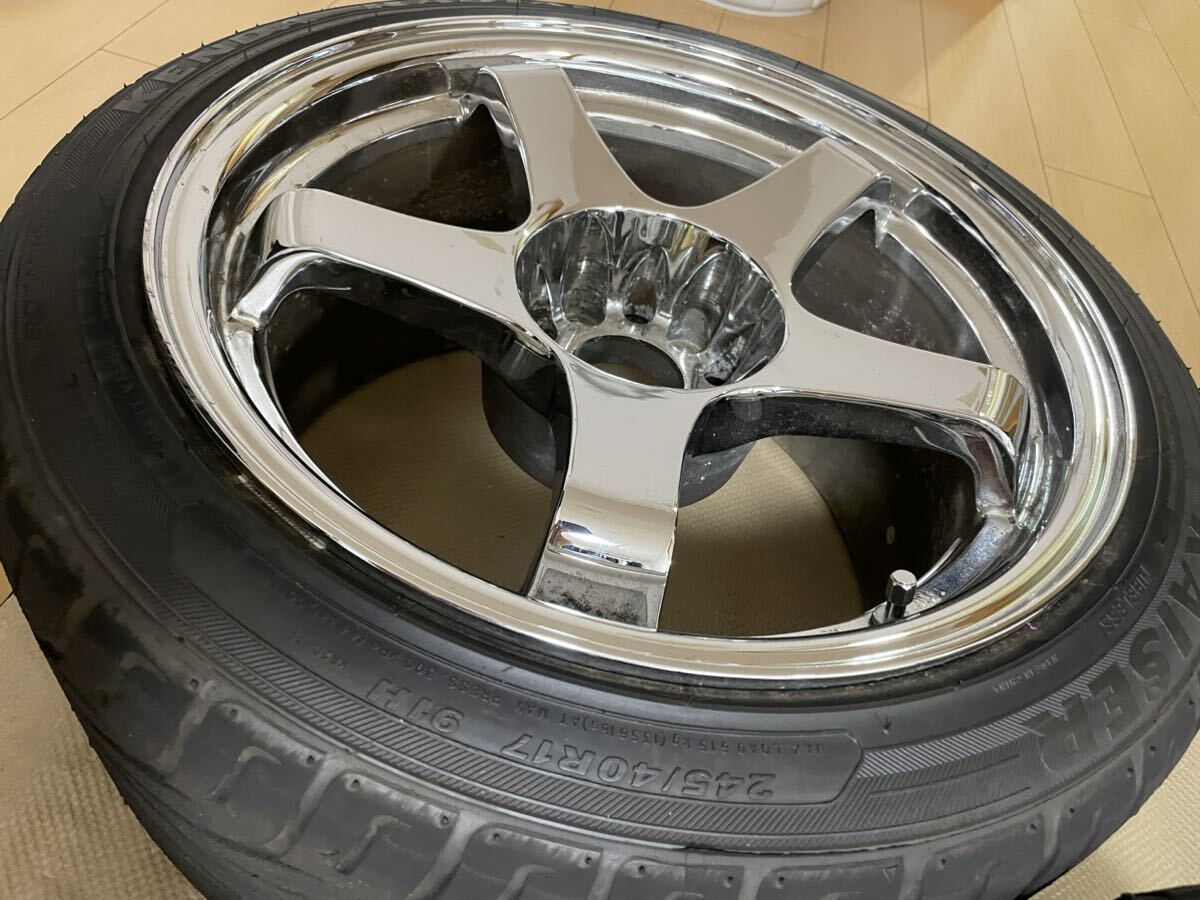 Yahoo!オークション - 【希少 メッキ】M2 DT05R 17インチ 9.5J +15 2本...