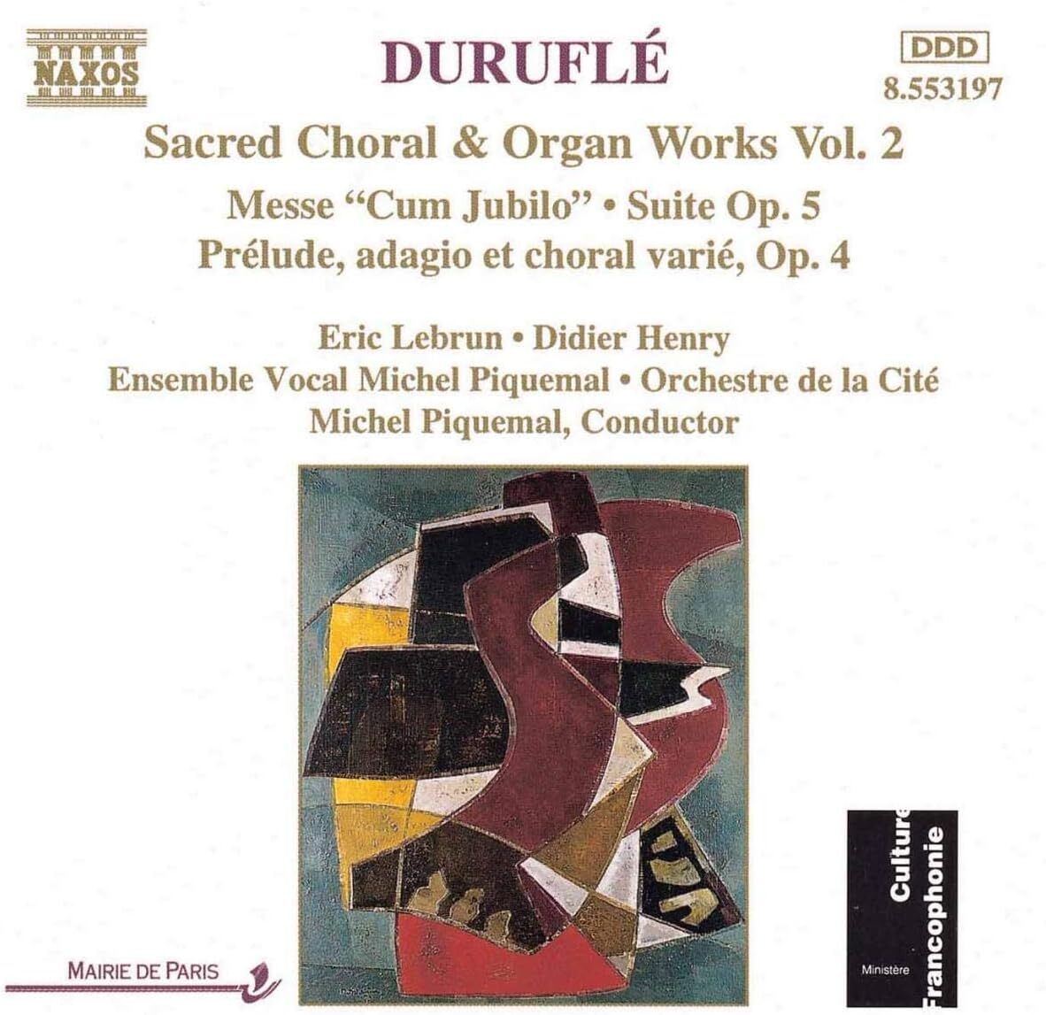 Yahoo!オークション - Durufle Sacred Choral & Organ Works Vol.2 Mau...