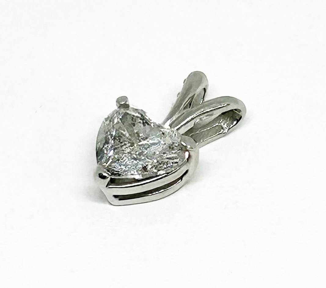 Yahoo!オークション - 【13-100】Pt850 ダイヤモンド1.08ct ペンダント...