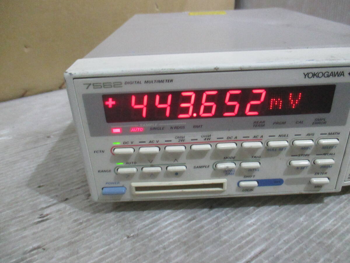 E2-3/Y60617-2 YOKOGAWA Digital Multimeter 756201 ディジタルマルチメータ 通電OK ジャンク(電気計測器)｜売買されたオークション情報 ...