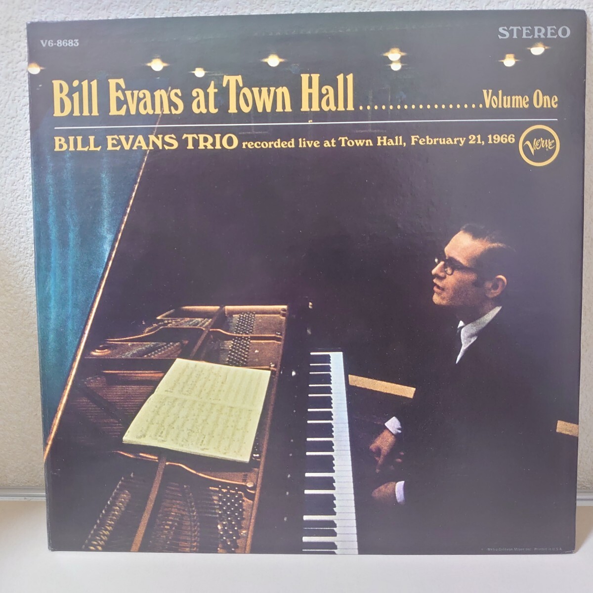 LP Bill Evans Trio/Bill Evans at Town Hall Volume One VERVE/V6-8683/黒T字/両面VANGELDER刻印/ビル エヴァンス ...