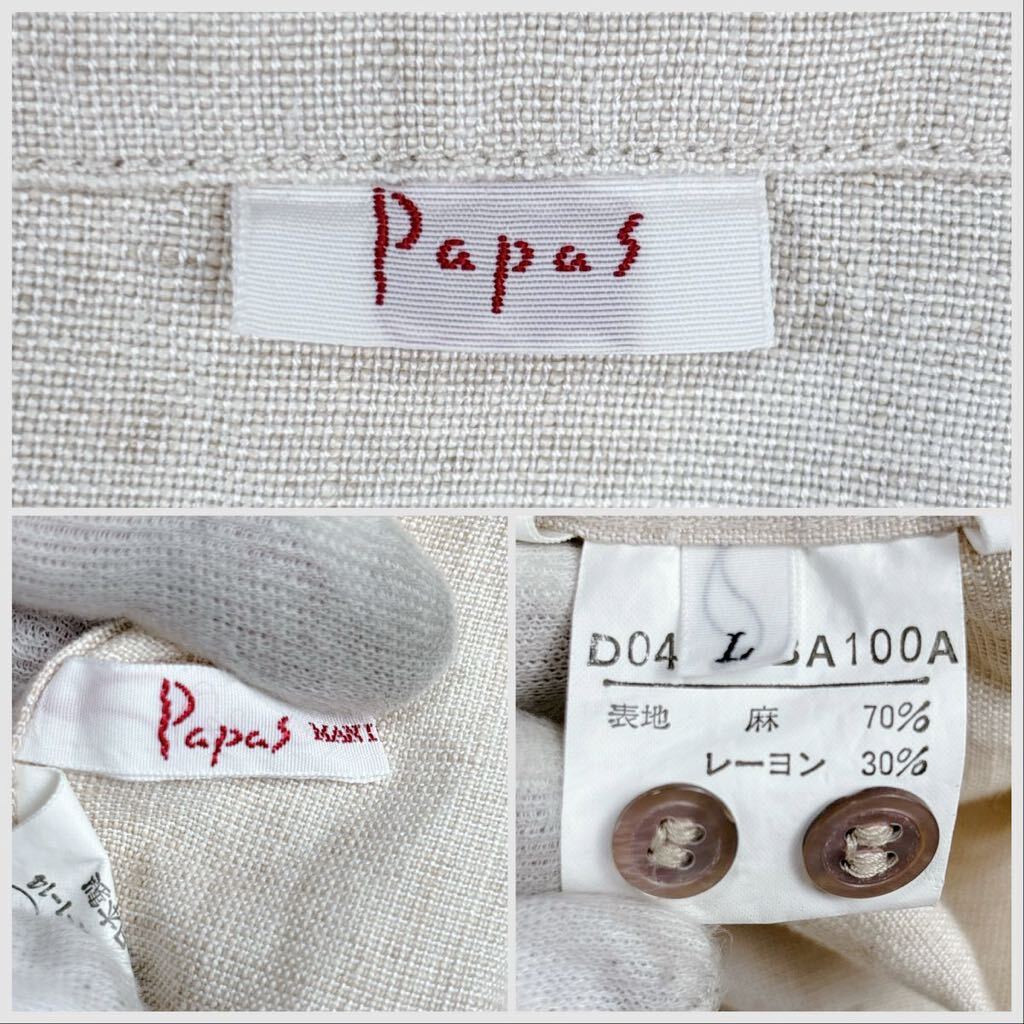 Yahoo!オークション - 1円 美品 XL.LL~XXL.3L パパス papas 半袖シャツ...