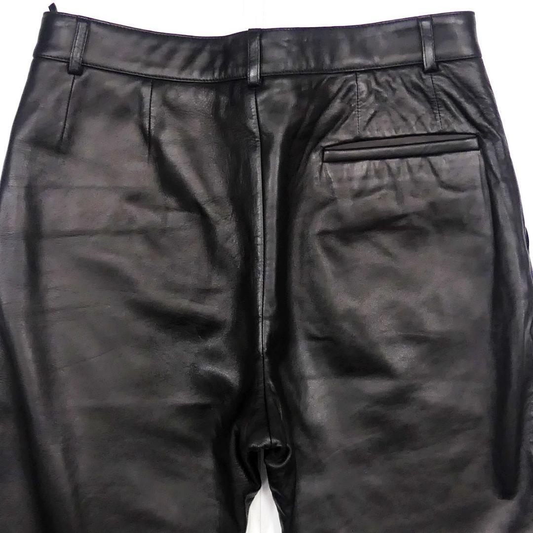 即決 HUGO BOSS W32位 レザーパンツ ヒューゴボス メンズ 46 黒 即決 HUGO BOSS W32位 レザーパンツ ヒューゴボス メンズ 46 黒