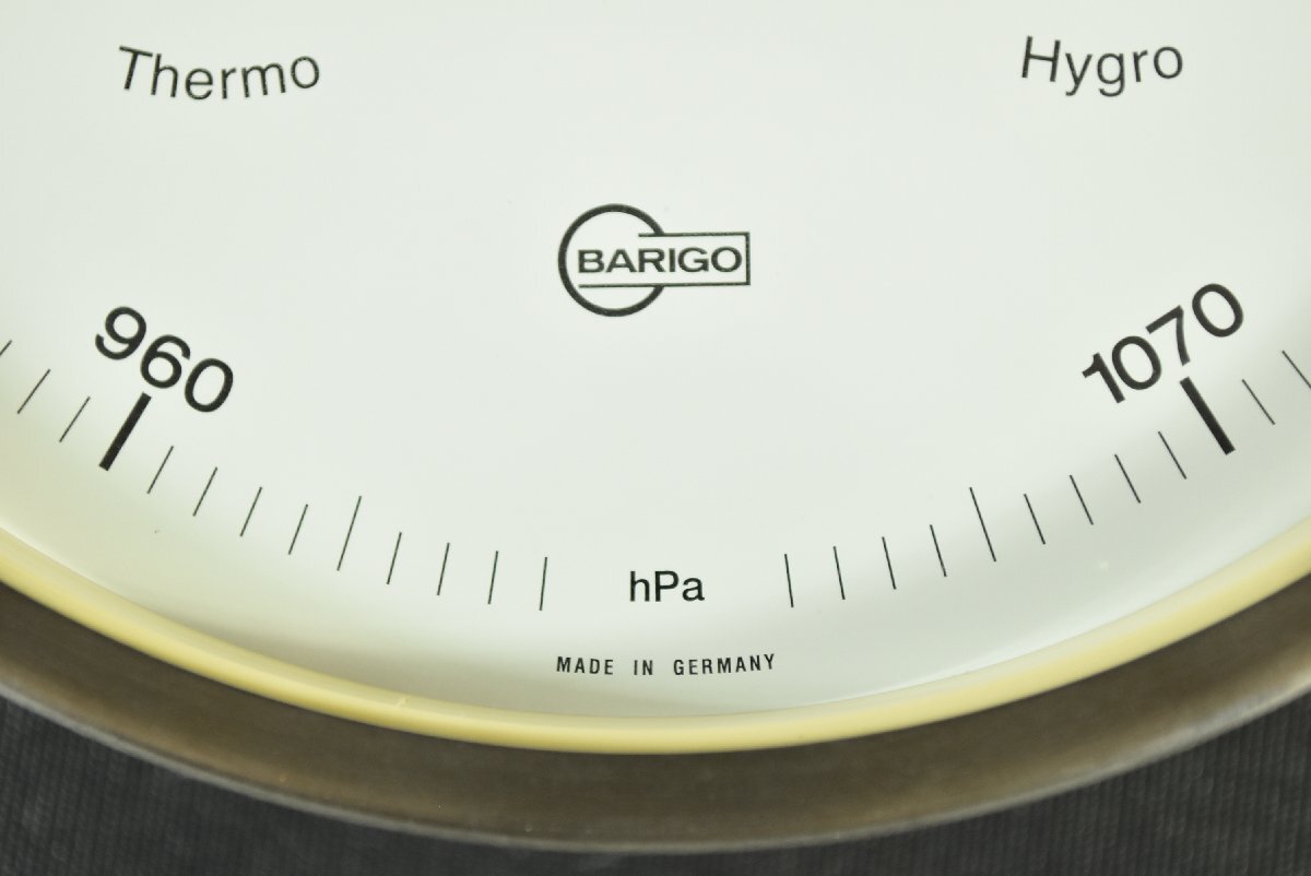 Yahoo!オークション - BARIGO バリゴ 温湿気圧計 BG0350 シルバー ド...