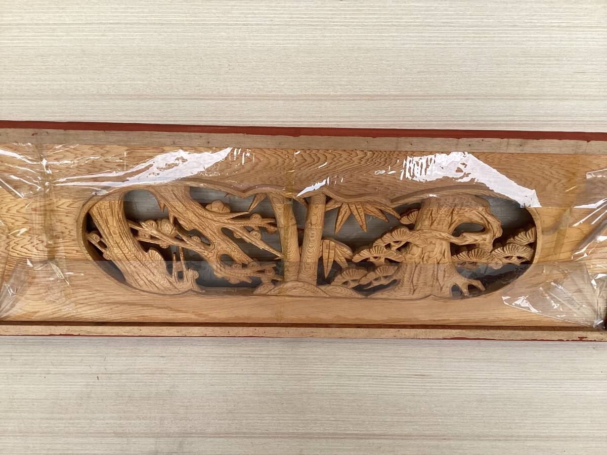 Yahoo!オークション - 【ヒR0048】木製欄間 1枚 30cm×93cm 木製デザイ...