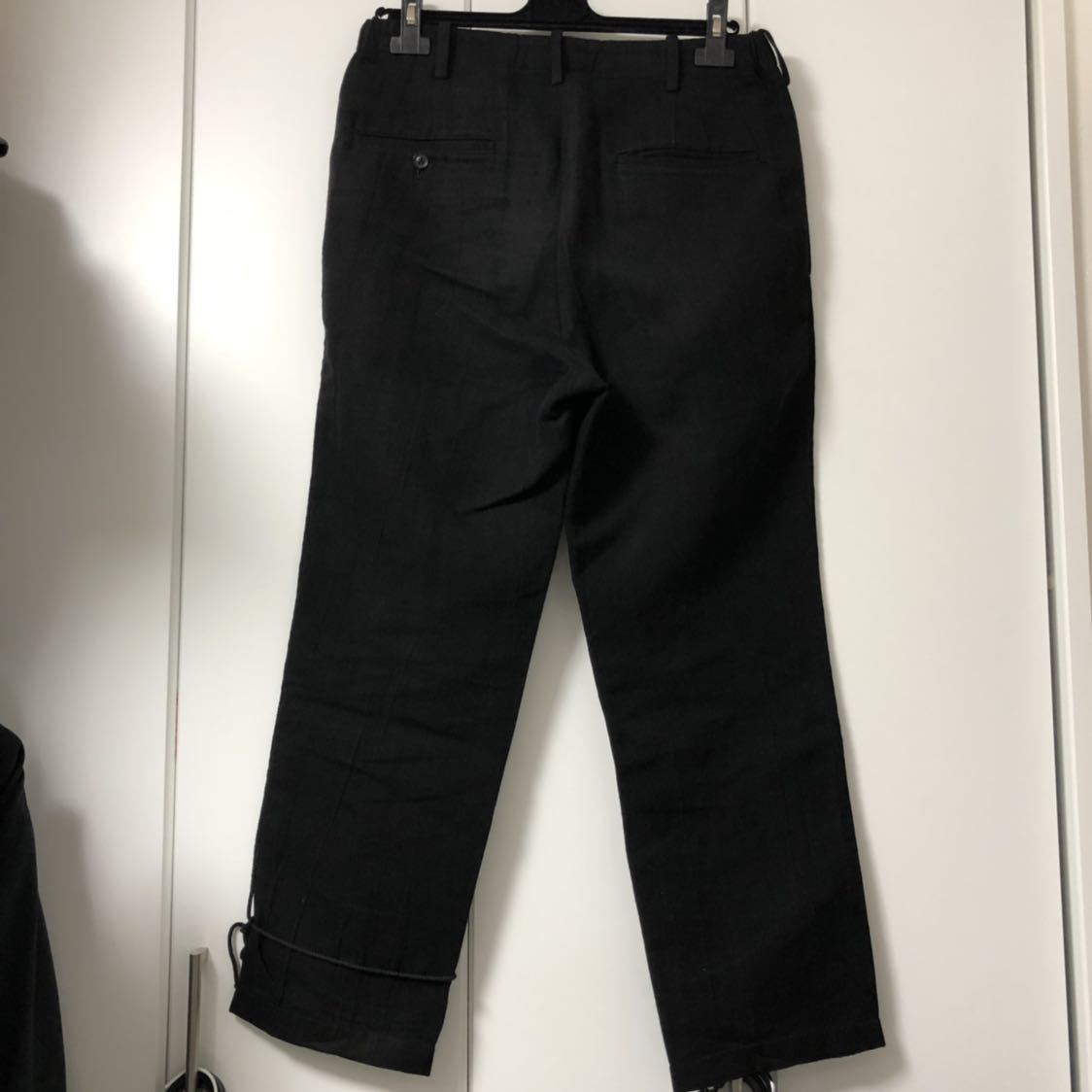 Yahoo!オークション - ヨウジヤマモト タコ紐 パンツ 黒 2 Yahoo!オークション - ヨウジヤマモト タコ紐 パンツ 黒 2
