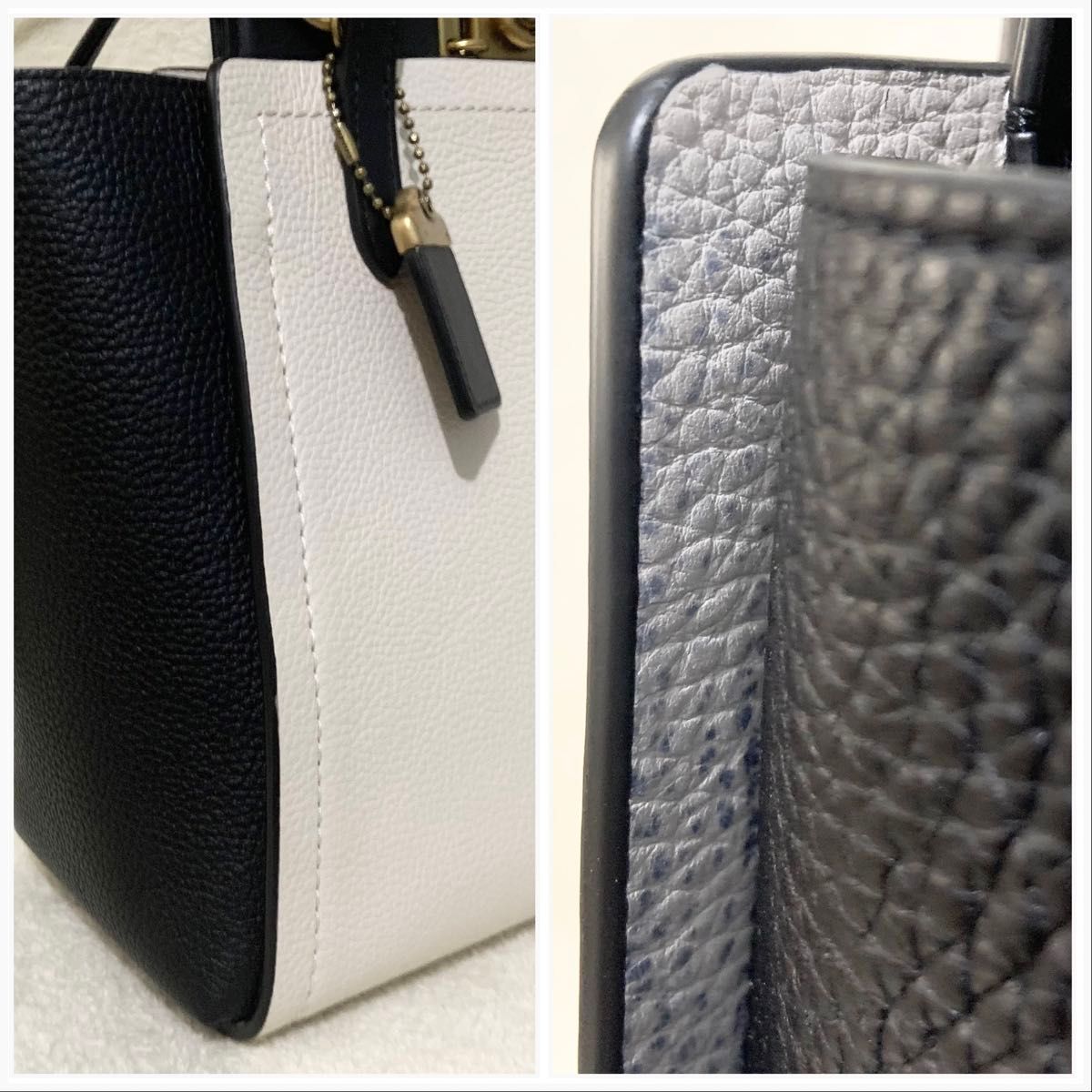 美品】COACH コーチ トループ 2way バッグ バイカラー 78484 黒 美品】COACH コーチ トループ 2way バッグ バイカラー 78484 黒