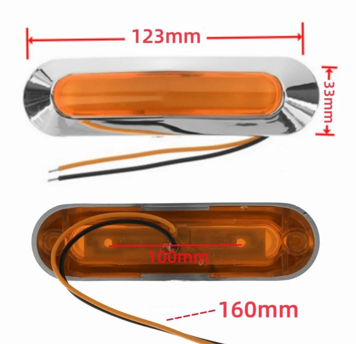 Yahoo!オークション - 6LED 面発光 サイドマーカー インナーチュー...