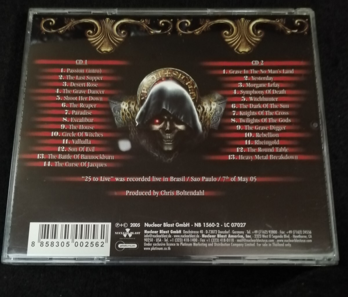 Yahoo!オークション - D06 中古CD GRAVE DIGGER 25 to live 2枚組 ライ...