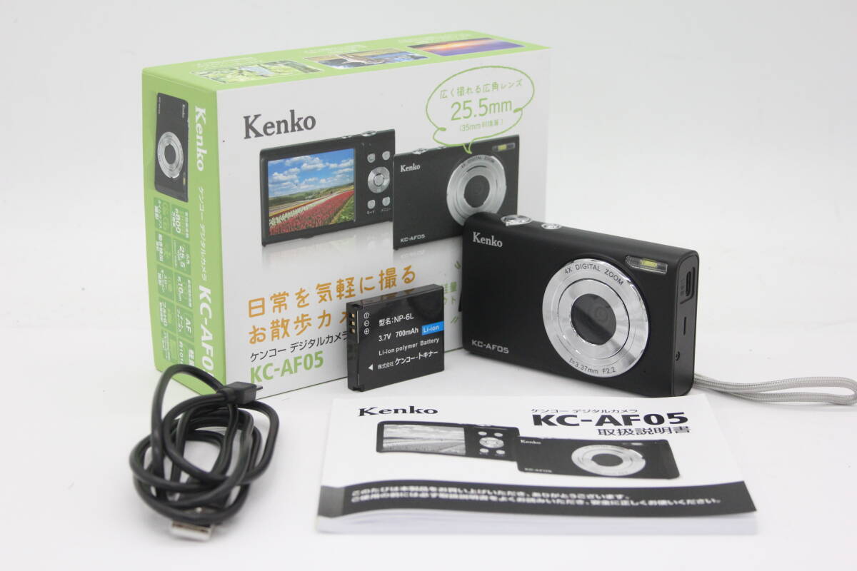 返品保証 元箱付き ケンコー Kenko KC-AF05 ブラック4x バッテリー付き コンパクトデジタルカメラ v2881(コンパクトデジタルカメラ)｜売買されたオークション情報、yahoo ...