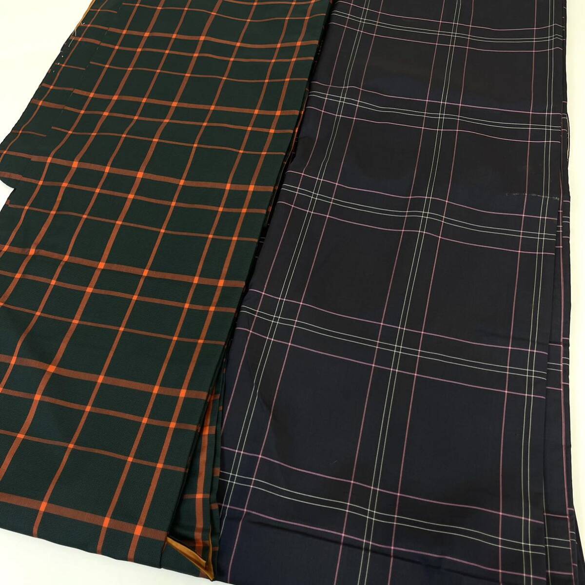 TAMA屋】本場大島紬格子柄10点 TM356/まとめ売り リメイクに TAMA屋】本場大島紬格子柄10点 TM356/まとめ売り リメイクに