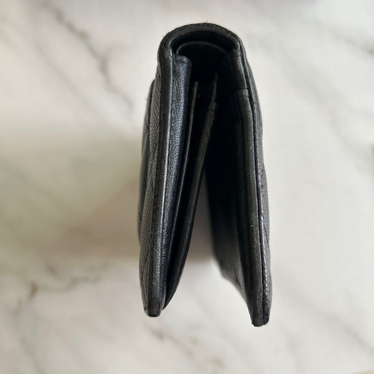 CHANEL シャネル 長財布 マトラッセ ココマーク キャビアスキン CHANEL シャネル 長財布 マトラッセ ココマーク キャビアスキン