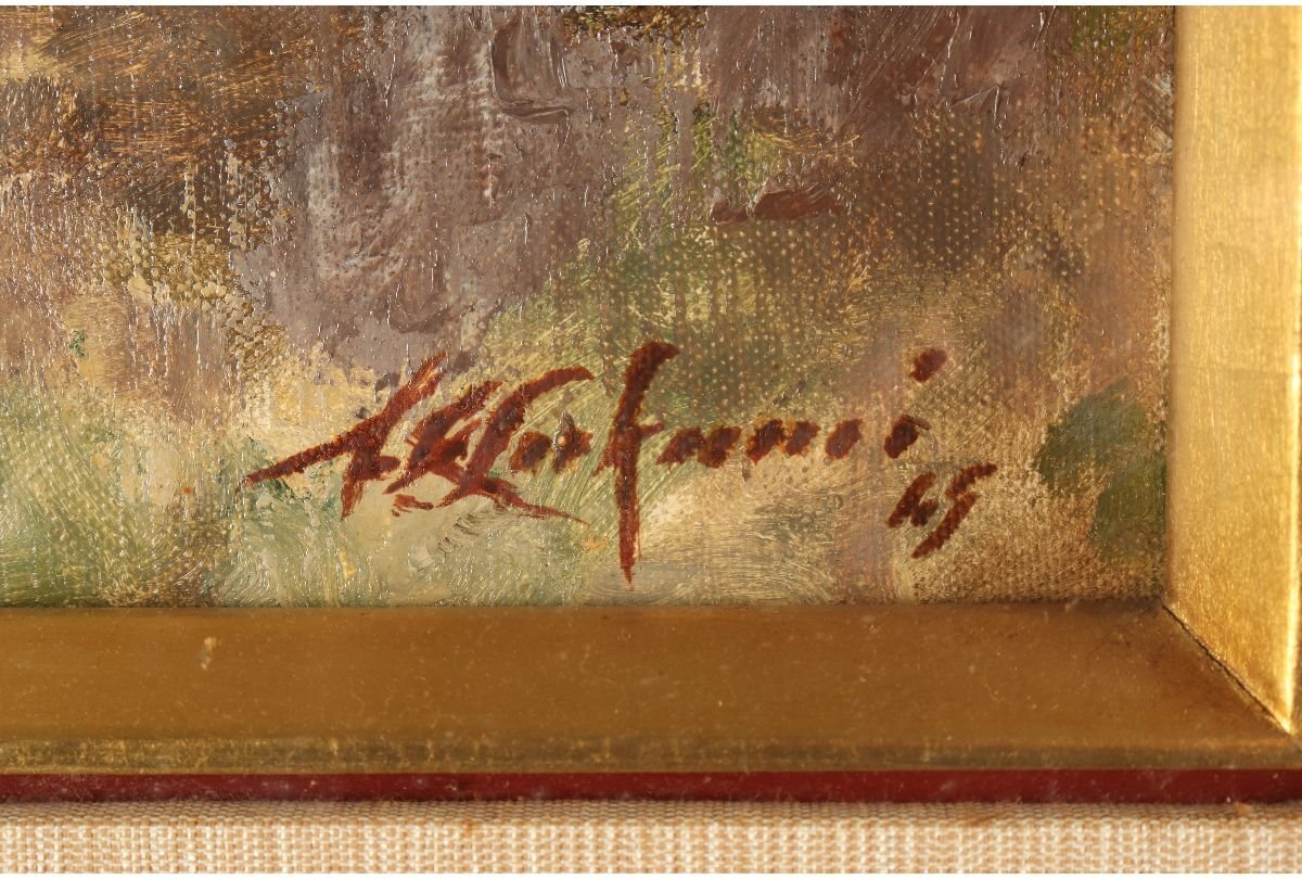 Yahoo!オークション - [URA]酒見恒平『雪しろの山』/油彩F6号/1965年/...