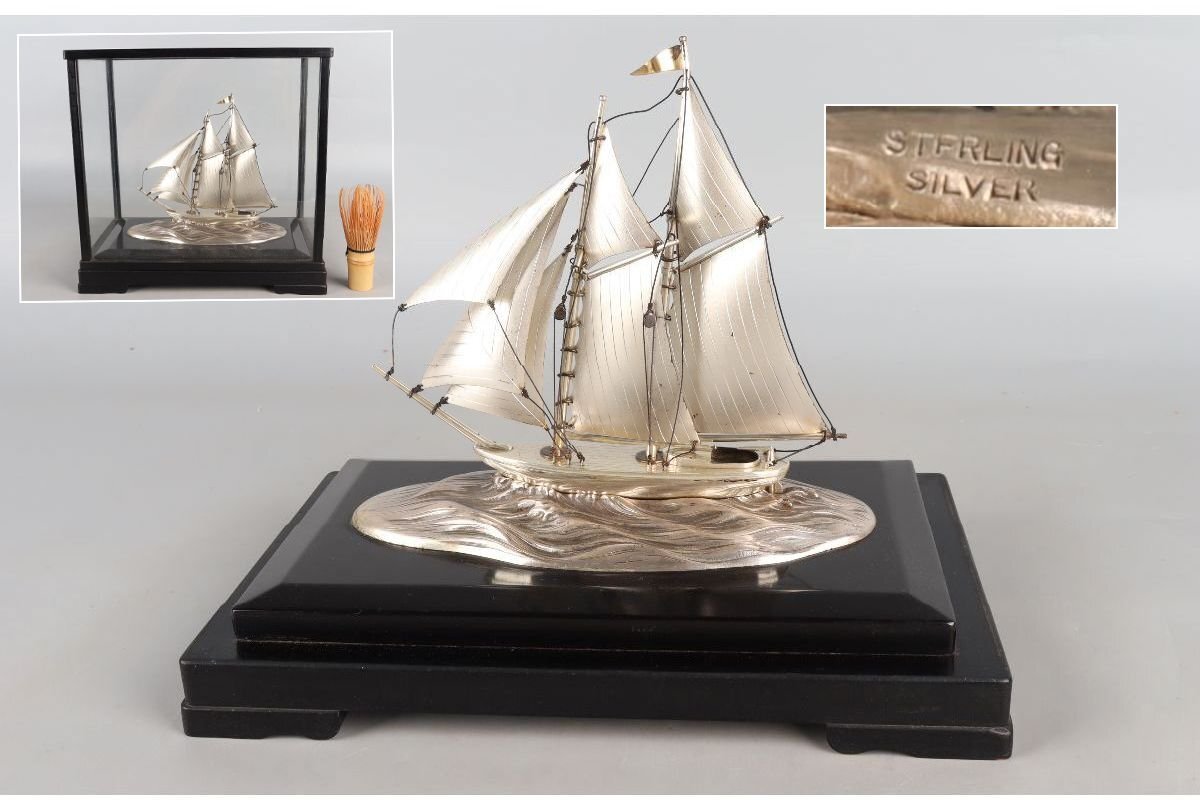URA 銀製ヨット帆置物 /13-6-03/ 検索 骨董/船/銀船/模型/置物/宝船/銀製品/シルバー(置物)｜売買されたオークション情報、yahooの商品情報をアーカイブ公開 ...