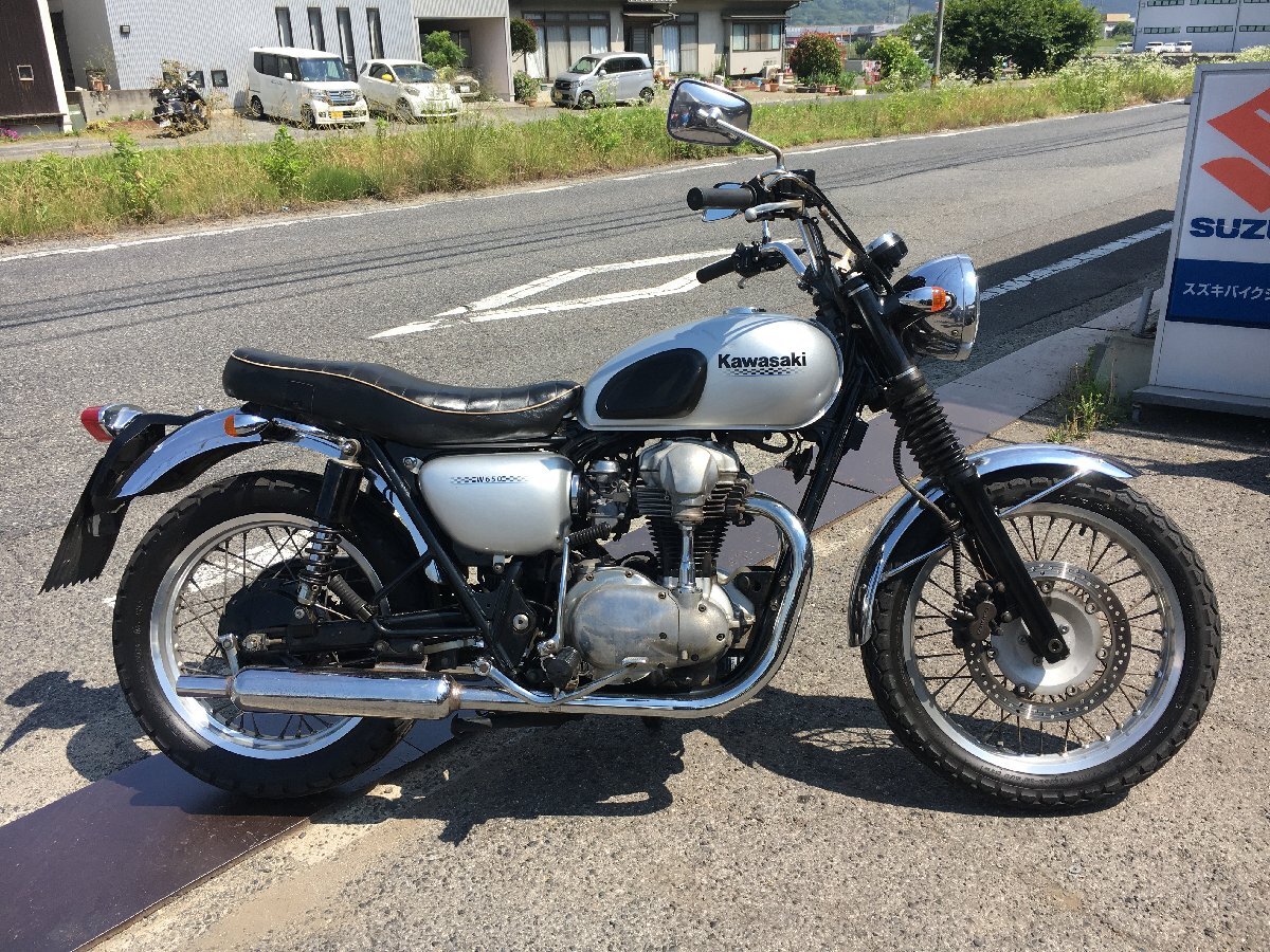 Yahoo!オークション - カワサキ W650 EJ650A 実働 書類付き ベベルギア...