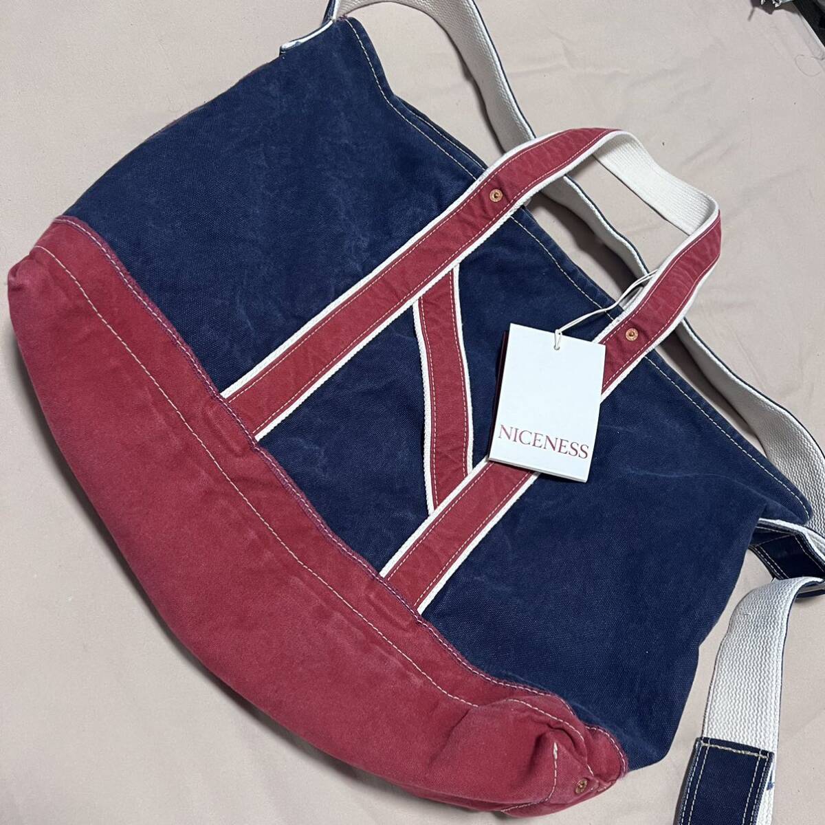 niceness ナイスネス L LESH キャンバス ショルダートート niceness ナイスネス L LESH キャンバス ショルダートート