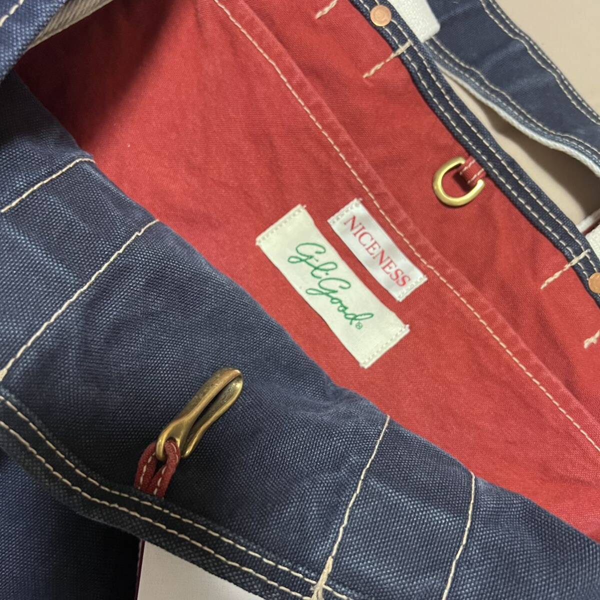 niceness ナイスネス L LESH キャンバス ショルダートート niceness ナイスネス L LESH キャンバス ショルダートート