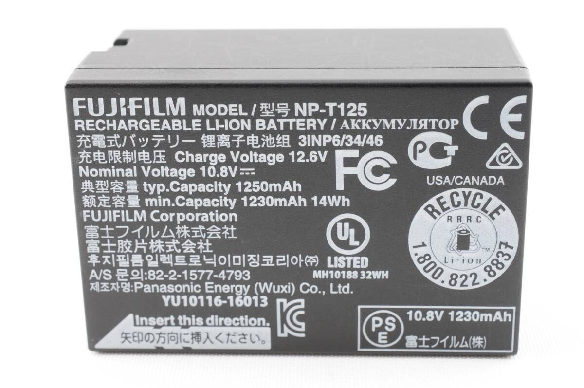 Yahoo!オークション - 人気品 FUJIFILM NP-T125 純正バッテリー#390