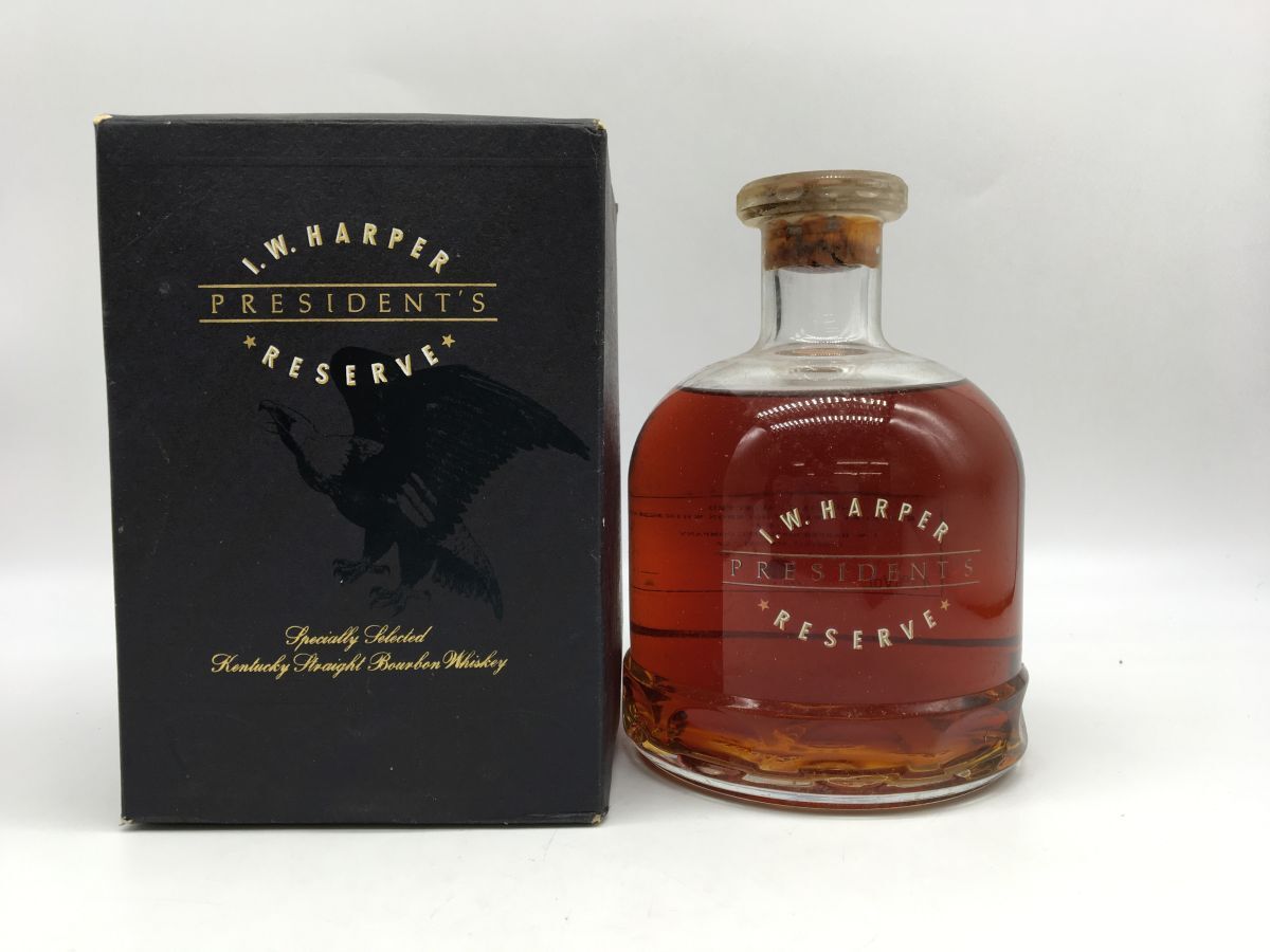 0630-009MKYE6378 未開栓 お酒 750ml 43％ I.W.HARPER ハーパー PRESIDENT’S RESERVE プレジデント リザーブ バーボン ウイスキー ...