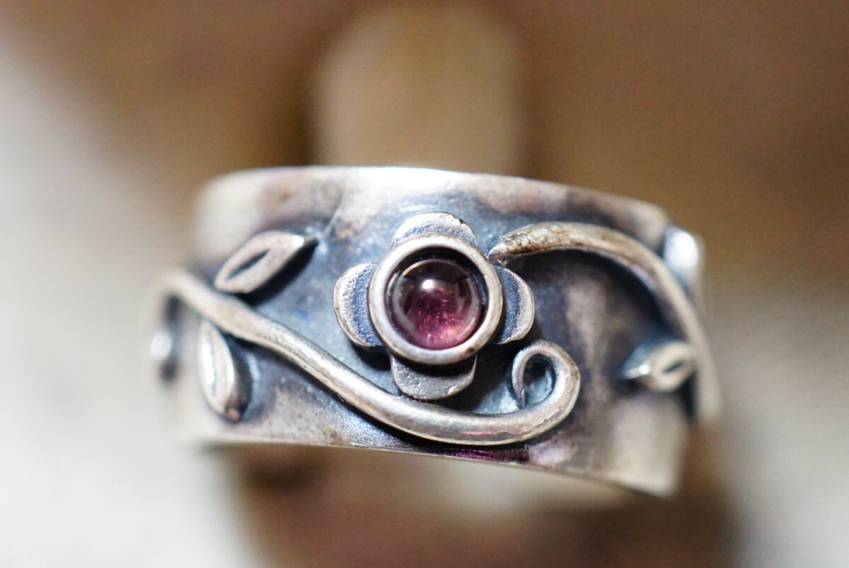 Yahoo!オークション - 1123 ウズ/UZU ガーネット リング 指輪 ヴィンテ...