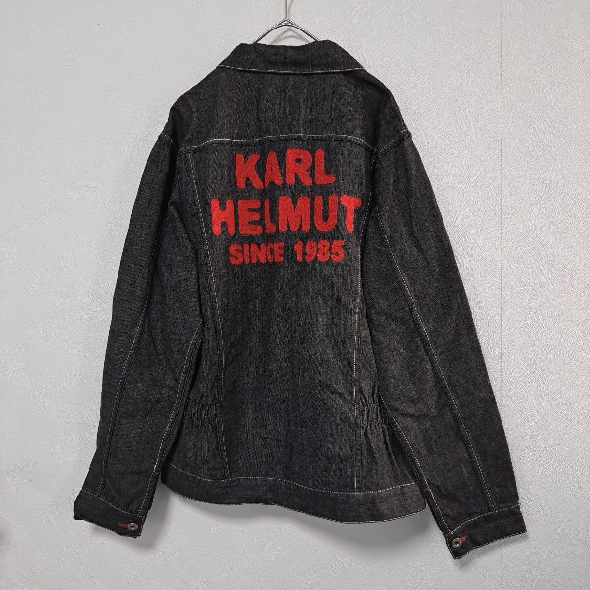 KARL HELMUT カールヘルム ピンクハウス デニムジャケット ロゴ 切り替え 刺繍 ヴィンテージ アウター L メンズ Y56(カールヘルム)｜売買されたオークション情報、yahooの ...