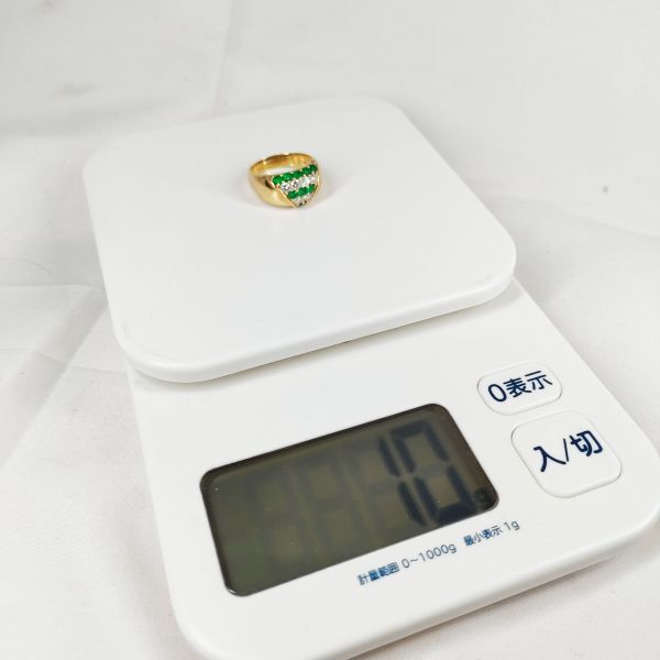 Yahoo!オークション - TASAKI 田崎真珠 K18 18金約10g エメラルド0.75c...