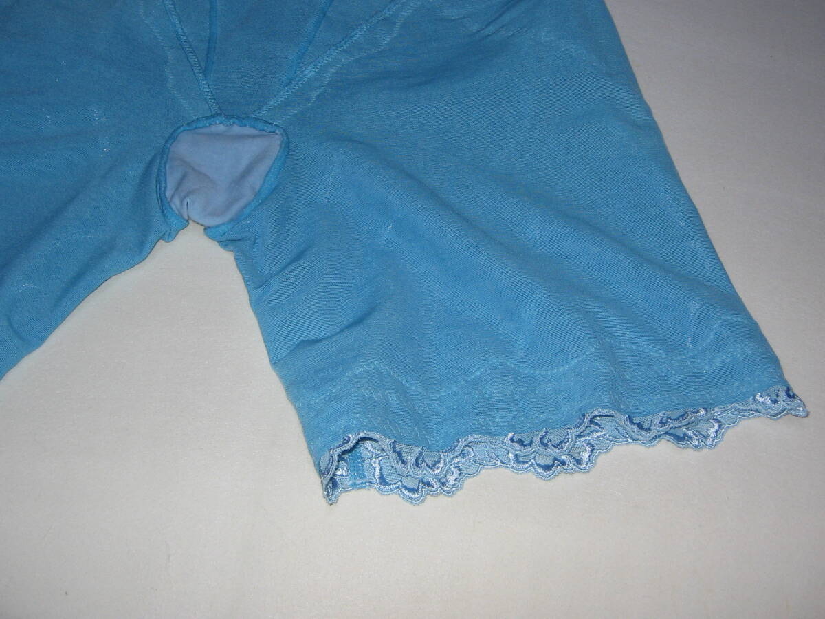 Yahoo!オークション - MARUKO L-70 ロングガードル ブルー 大柄な刺繍...