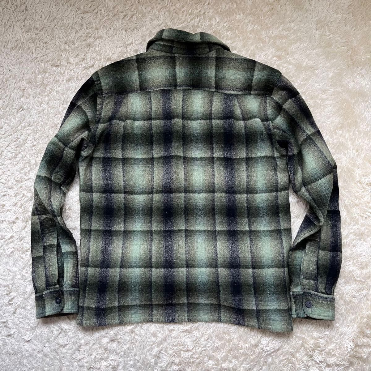 cascade オンブレ 60's ウールシャツ ビンテージ オンブレ 60s cascade オンブレ 60's ウールシャツ ビンテージ オンブレ 60s