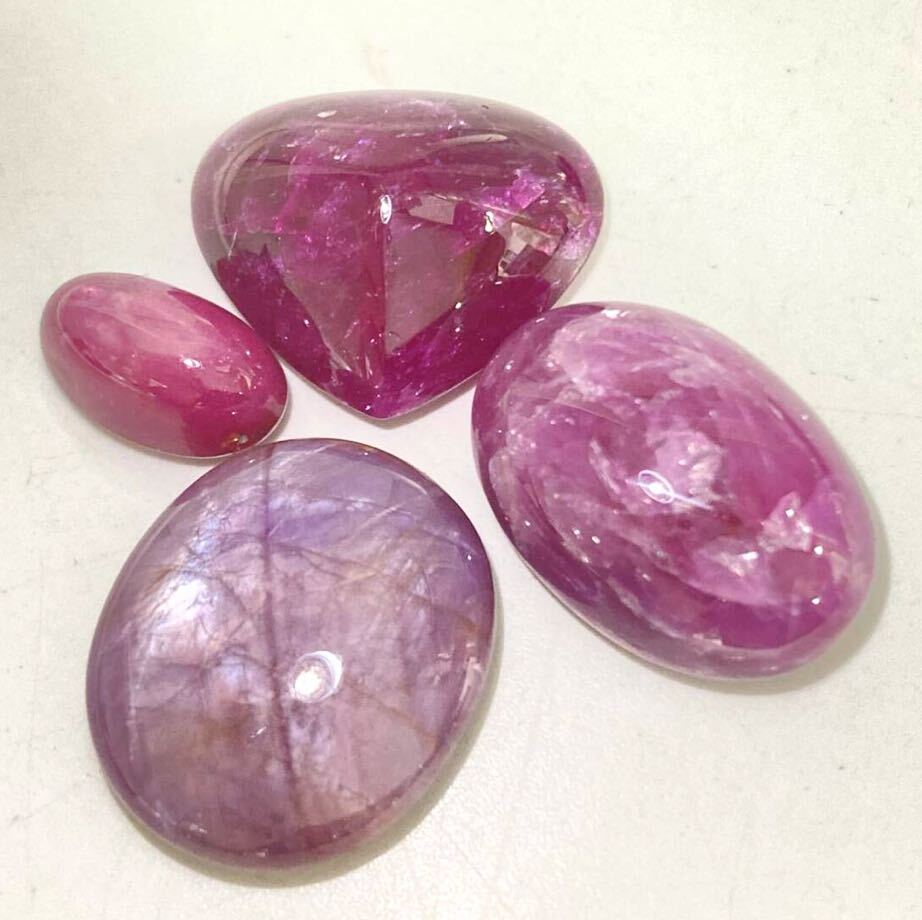 Yahoo!オークション - スタールビーおまとめ u 約80ct ルース 裸石 宝...