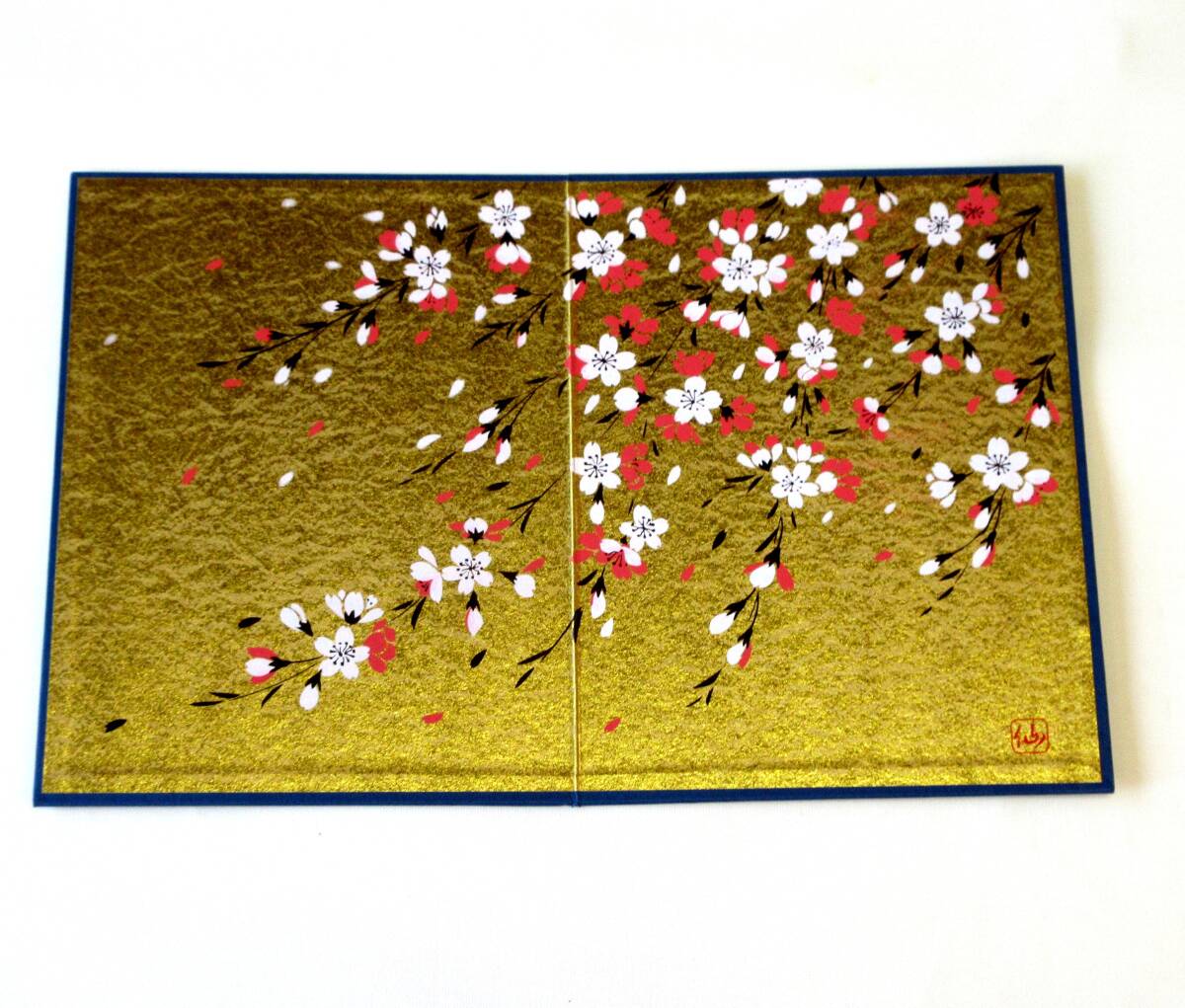 Yahoo!オークション - 屏風 金地 さくら 紙製 送料無料