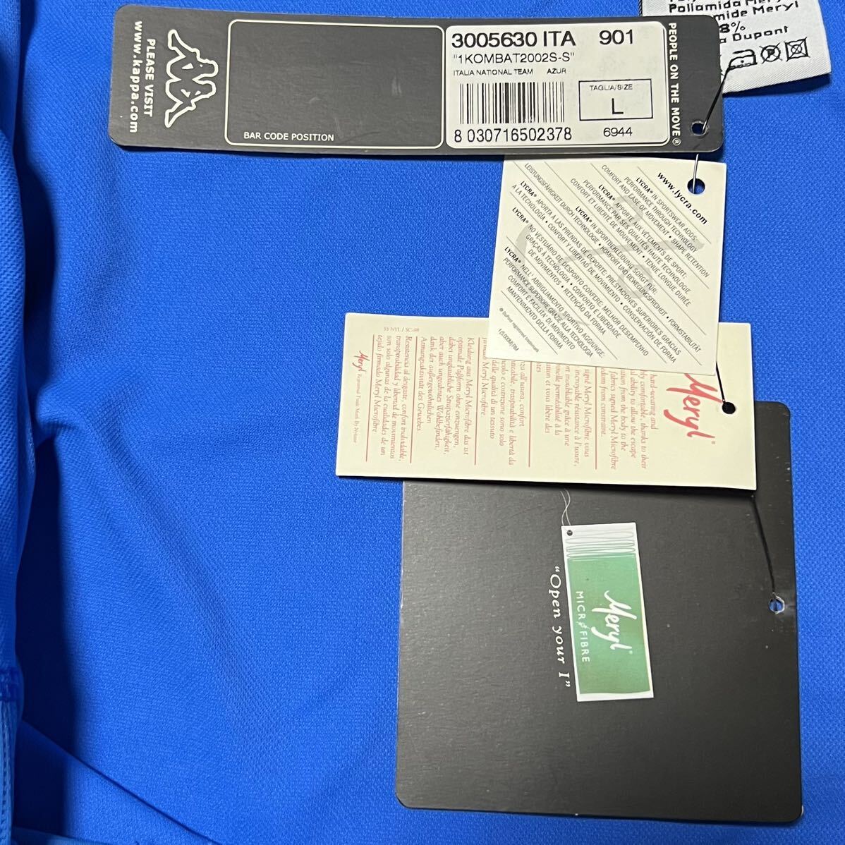 新品/タグ付き】2002日韓W杯 イタリア代表 ♯7 デルピエロ【L 新品/タグ付き】2002日韓W杯 イタリア代表 ♯7 デルピエロ【L