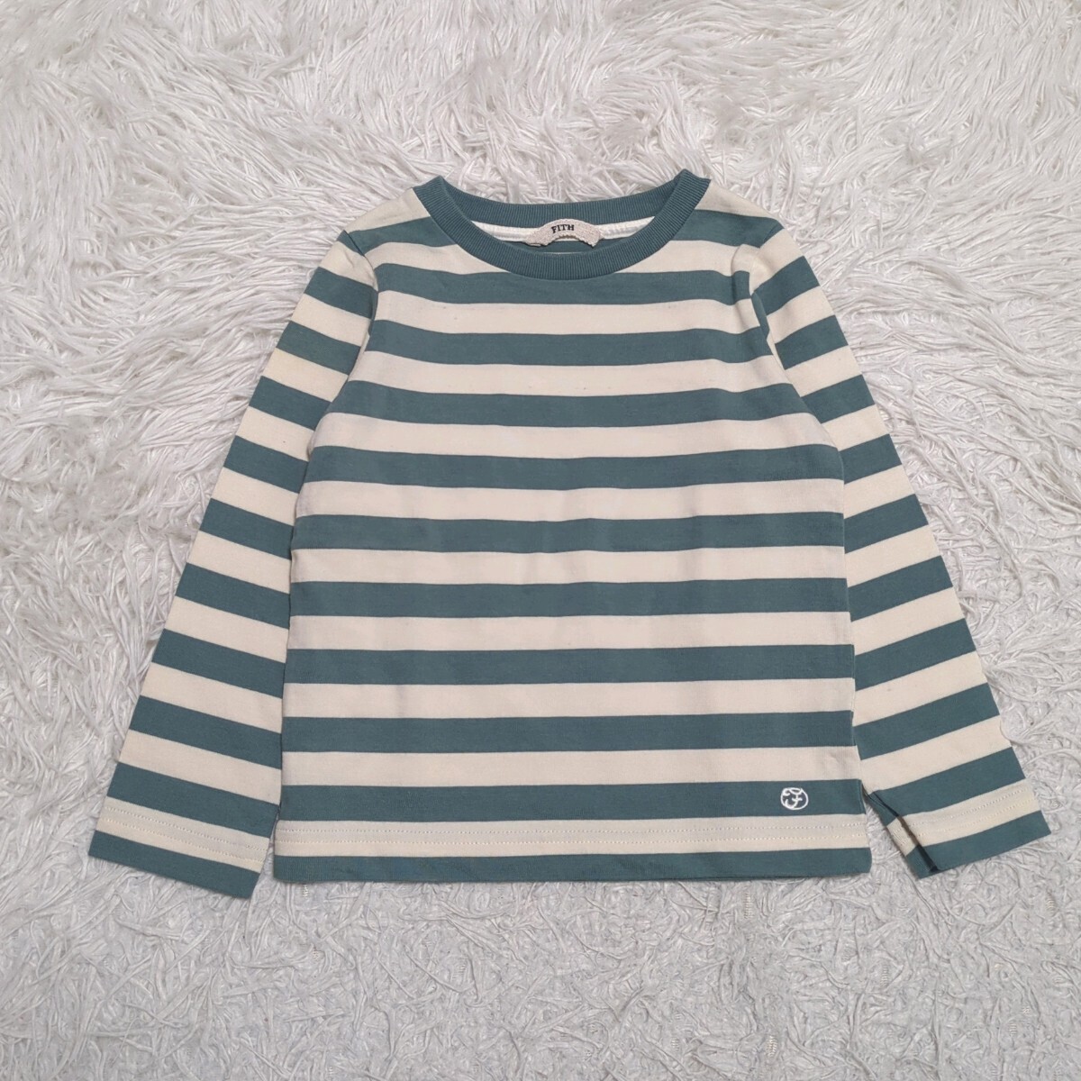 Yahoo!オークション - FITH フィス 長袖 ロンT 110㎝ ボーダー 男女兼...