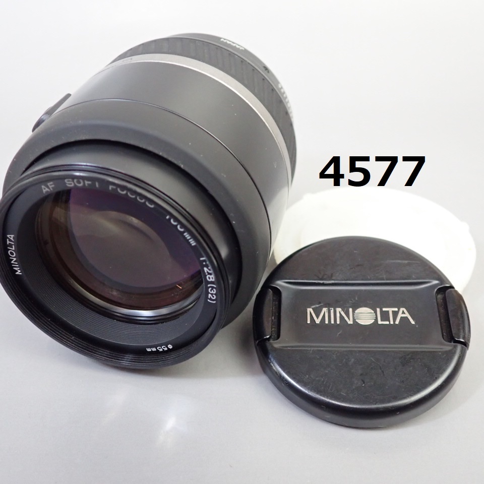 Yahoo!オークション - FK-4577 MINOLTA AF SOFTFOCUS 100㎜ 1 2.8（32...