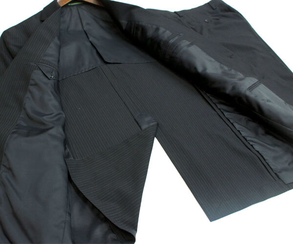 Yahoo!オークション - 【大きいサイズ AB8 ウエスト91cm】ピンストライ...