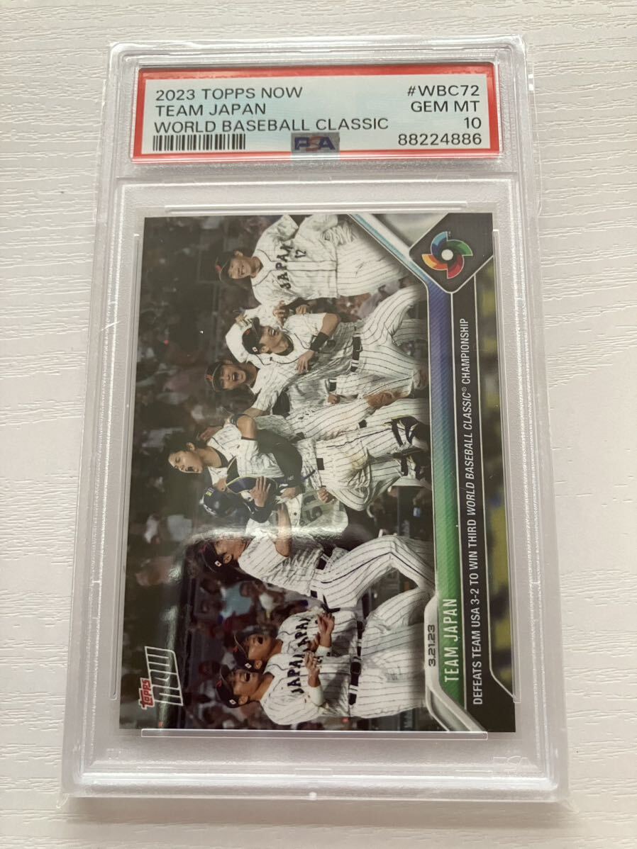 PSA10 2023 TOPPS NOW TEAM JAPAN #WBC72 WBC優勝 侍ジャパン 大谷翔平 WBC(Topps)｜売買されたオークション情報、yahooの商品情報を ...
