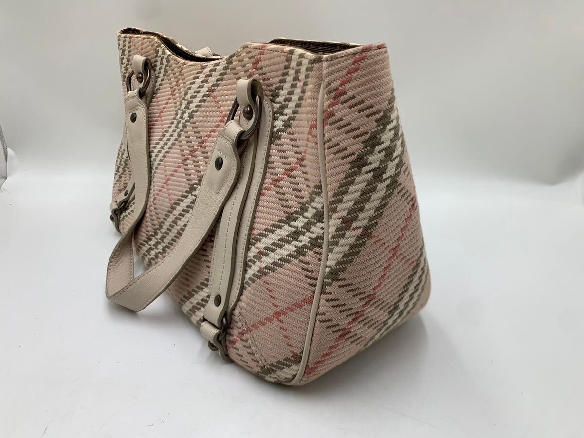 Burberry バーバリー ハンドバッグ トートバッグ ピンク チェック(ハンドバッグ)｜売買されたオークション情報、yahooの商品情報をアーカイブ公開 - オークファン（aucfan.com）