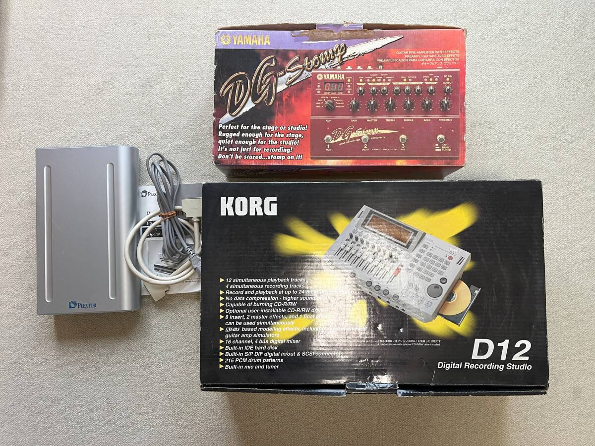 Yahoo!オークション - KORG D12 ・ YAMAHA DG-STOMP ・ PLEXTOR CDドラ...