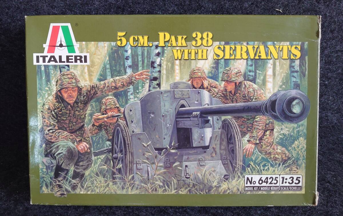 Yahoo!オークション - 【ジャンク】イタレリ6425 1/35 ドイツ 5cm pak3...