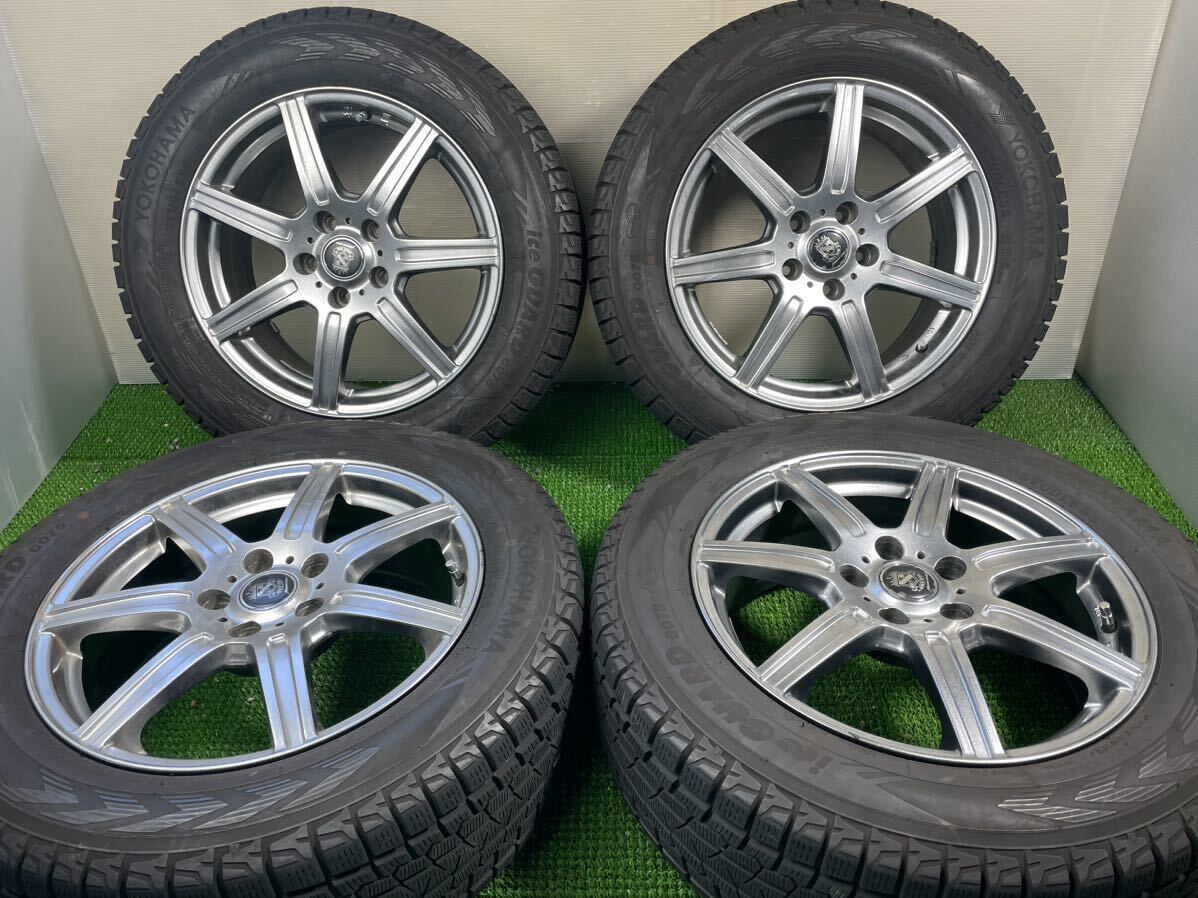 MANARAY SPORT 17インチ 7J +38 5穴/114.3 ヨコハマ アイスガード G075 225/60R17 99Q 4本 アルファード ヴェルファイア エクストレイル ...