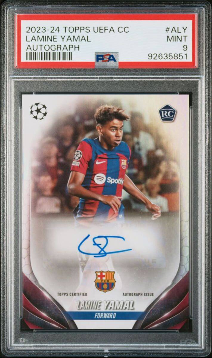 ◇PSA 9 MINT/鑑定品◇ 2023-24 Topps UCC Autograph 【 Lamine ◇PSA 9 MINT/鑑定品◇ 2023-24 Topps UCC Autograph 【 Lamine
