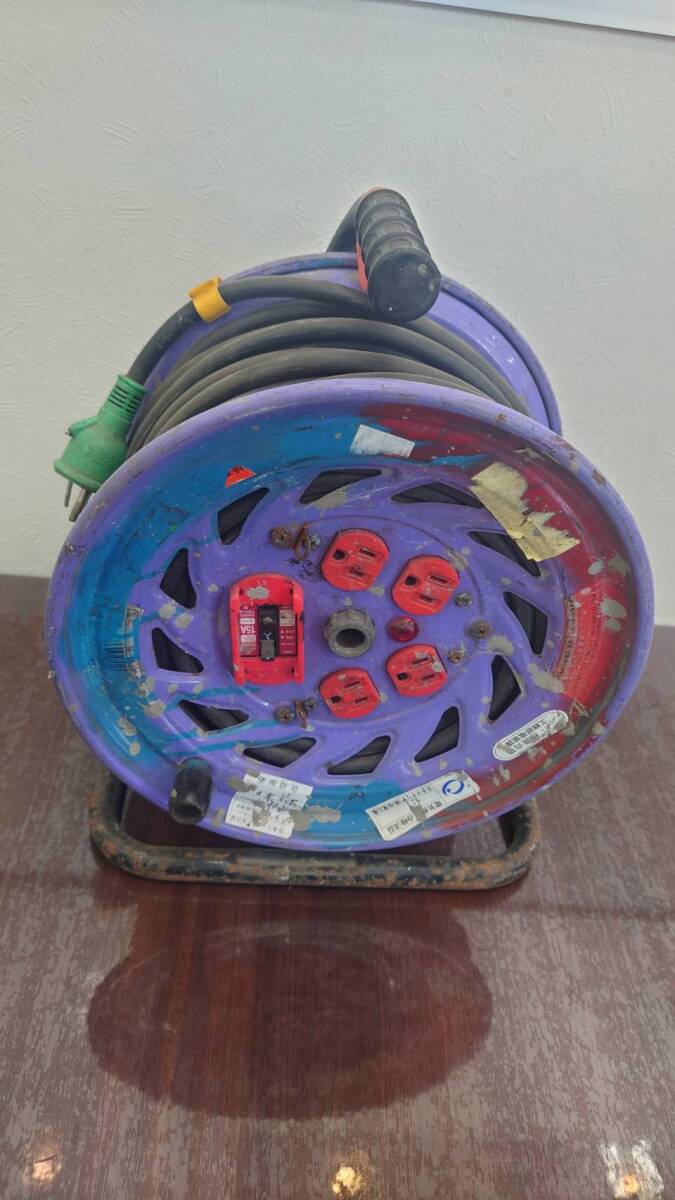 Yahoo!オークション - H8110-1 日動 コードリール NF-EK34 100V 屋内型...